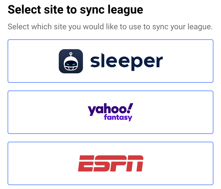 How do I sync my fantasy league? Why? – Pro Football Focus