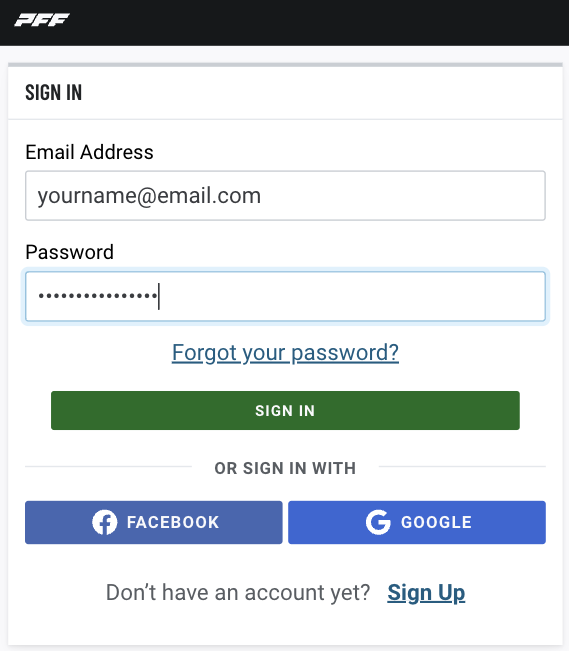 Trouble Logging In? – Pro Football Focus